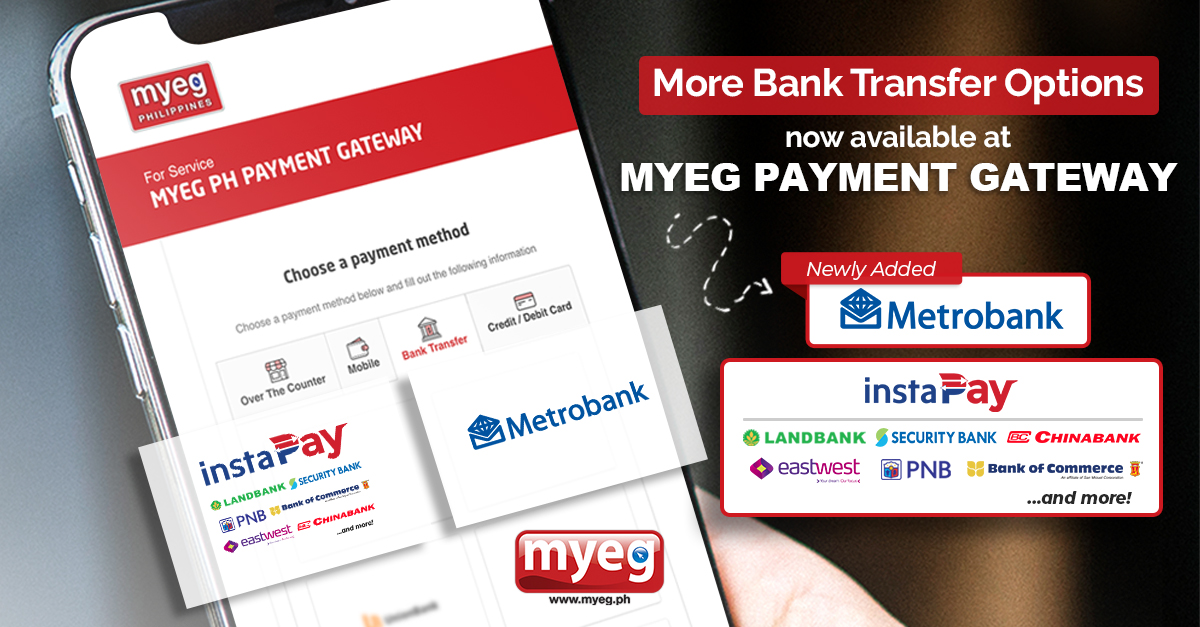 MYEG expands Bank Transfer with Metrobank and InstaPay