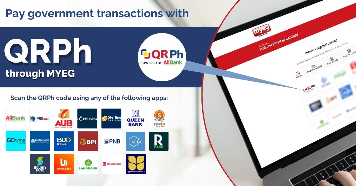 QRPh Now Available on MYEG for Government Transactions