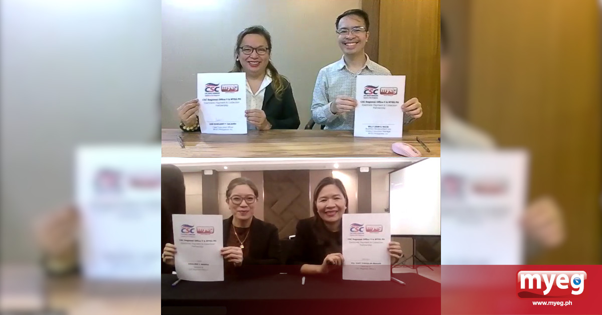 MYEG PH and CSC Region V Signs Partnership