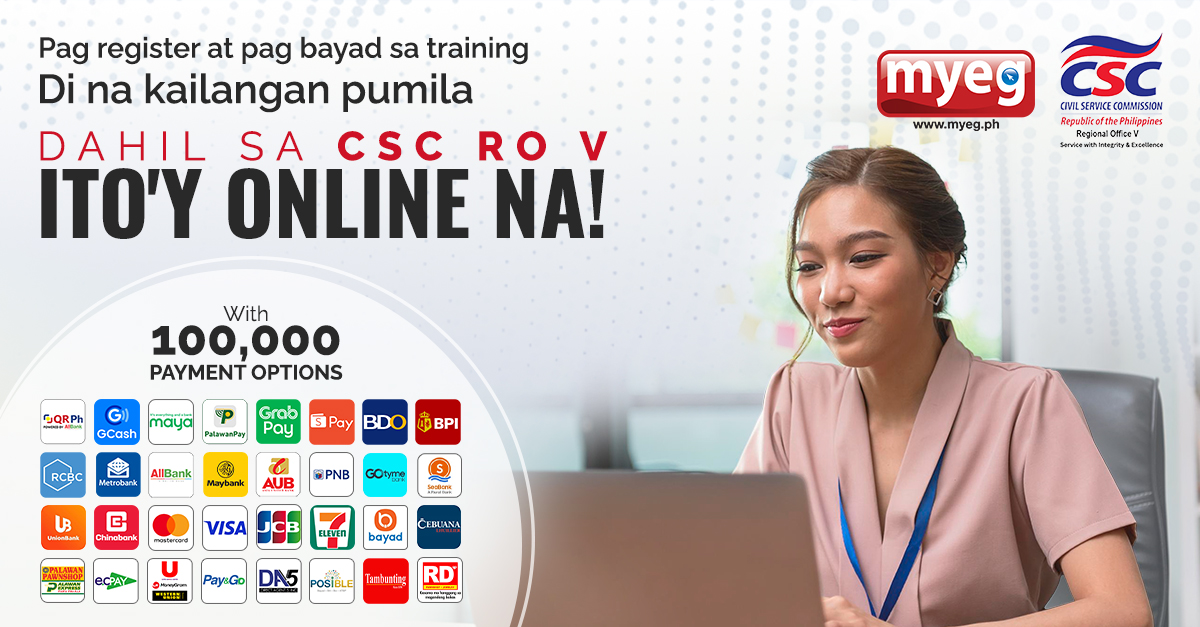 CSC RO V Launches Online Payment for via LMS with MYEG PH
